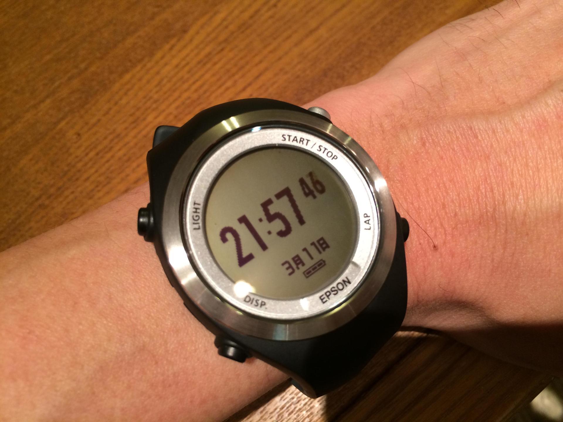 EPSON GPSウォッチ 「WristableGPS SF-710S」: 走って登って日記